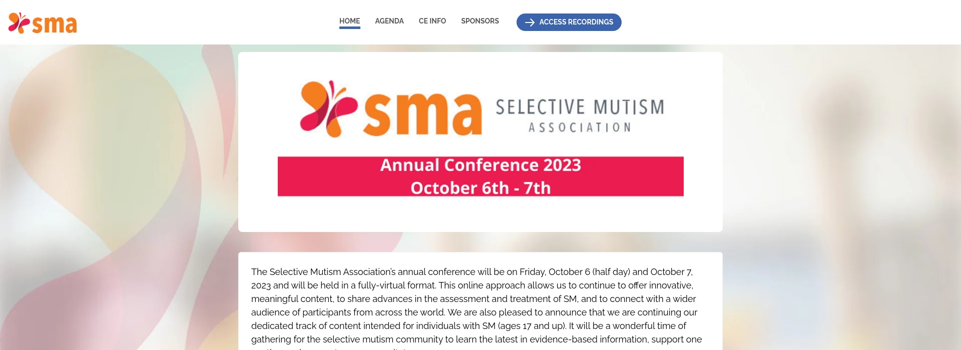 Selective Mutism Association Annual Conference 2023
